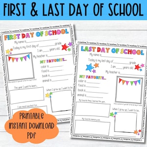 First Day of School Printable Worksheet Back to School Get to Know Me ...