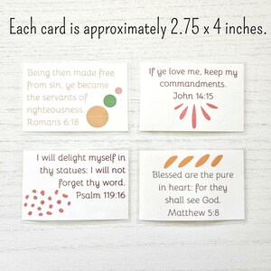Scripture Cards King James Version Memory Verses Laminated Flashcards ...