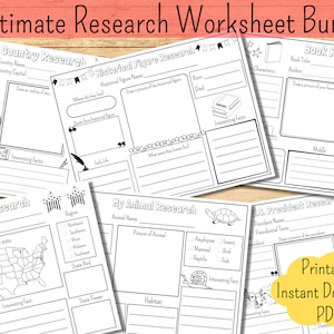 Homeschool Worksheet Book Report Template Animal Research State ...