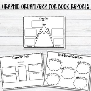 Story Element Graphic Organizer: Homeschool Book Report (PDF Download ...