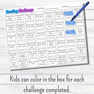 Printable Reading Challenge Kids Coloring Reading Tracker Fun Reading ...