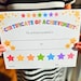 Kids Printable Award Certificate of Achievement School Award Ceremony ...
