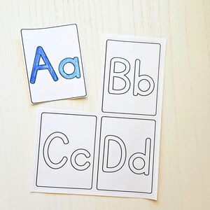 Printable Alphabet Letter Cards ABC Flashcards Preschool Learning ...