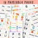 Preschool Focus Wall Printable Preschool Learning Flashcard Weekly ...