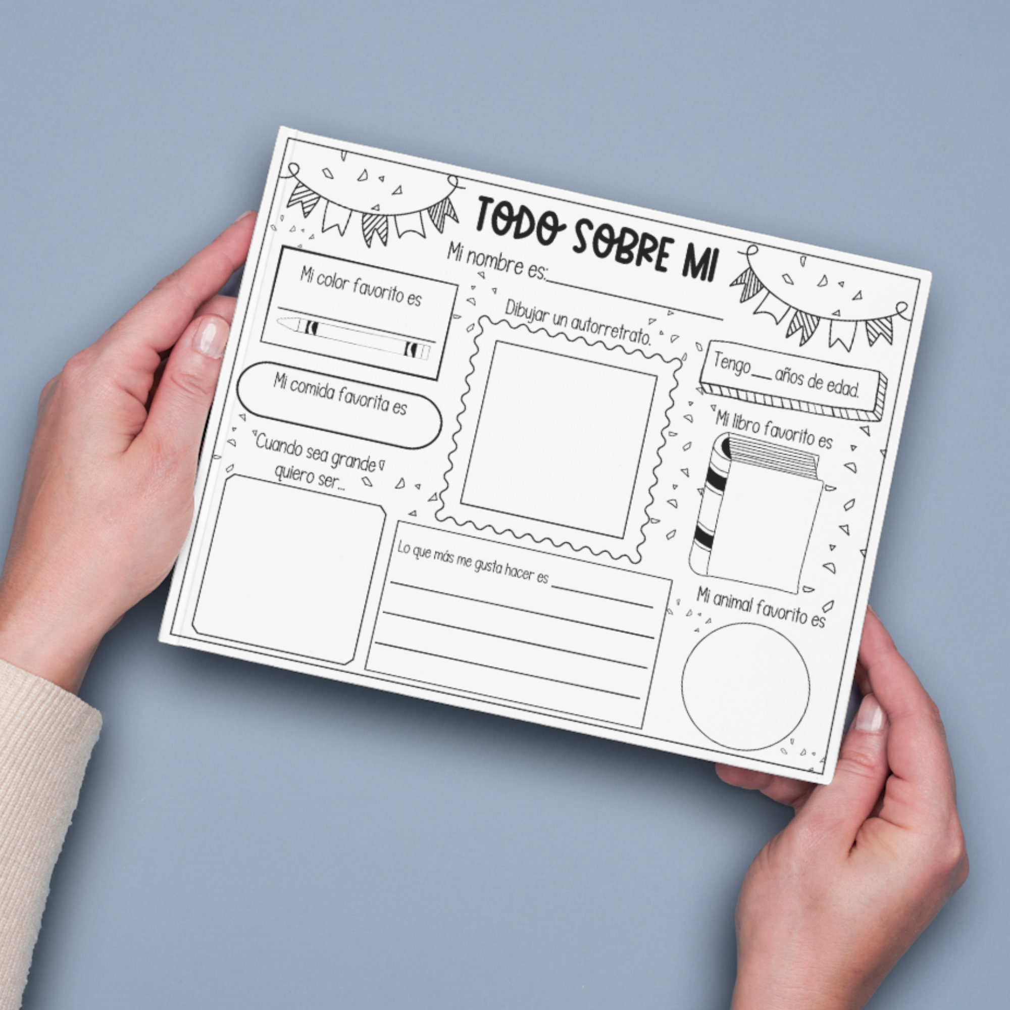 Spanish All About Me Worksheet, Classroom Activity Page (PDF) - Etsy