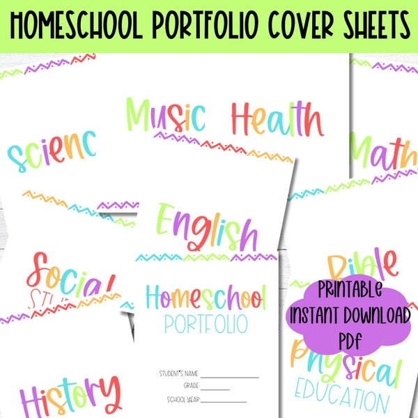 Binder Cover Sheet - Etsy