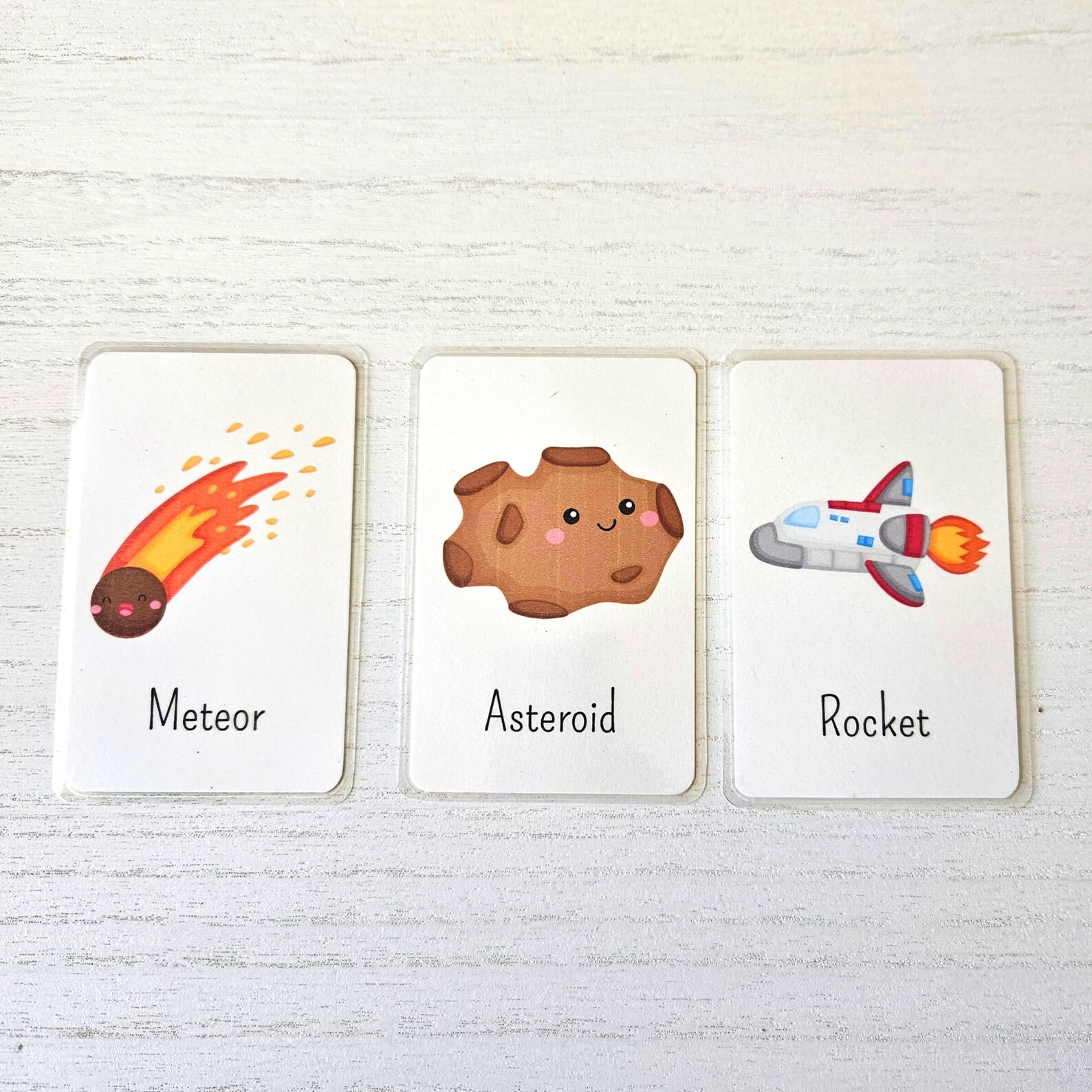 Science Flashcard Planet Flashcard Kids Laminated Flashcard Preschool ...