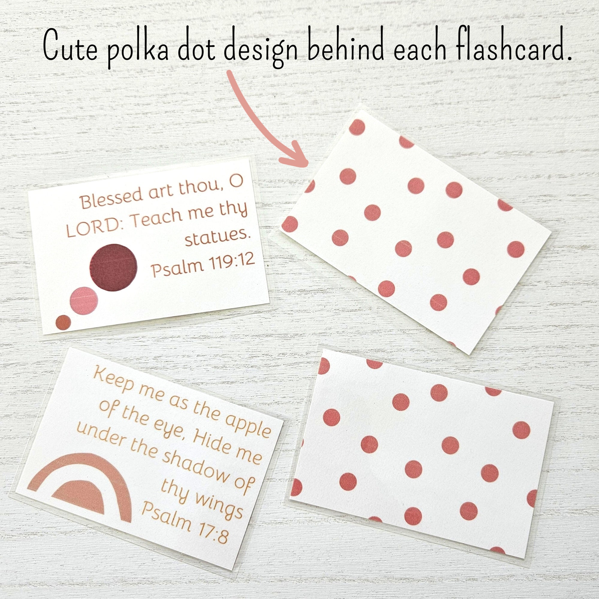 Scripture Cards King James Version Memory Verses Laminated Flashcards ...