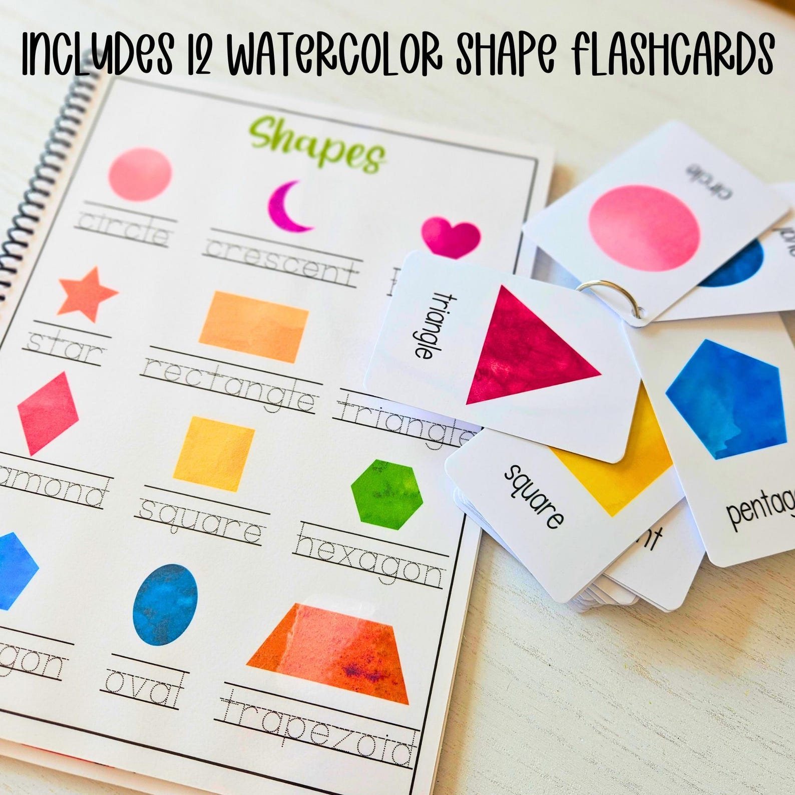 Personalized Kindergarten Morning Basket: Tracing Workbook & Flashcards ...