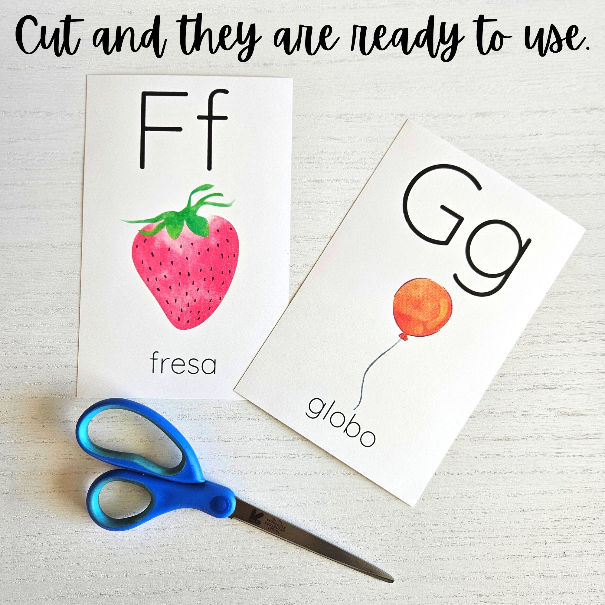 Spanish Alphabet Cards Kids Printable Educational Resources ABC Spanish ...