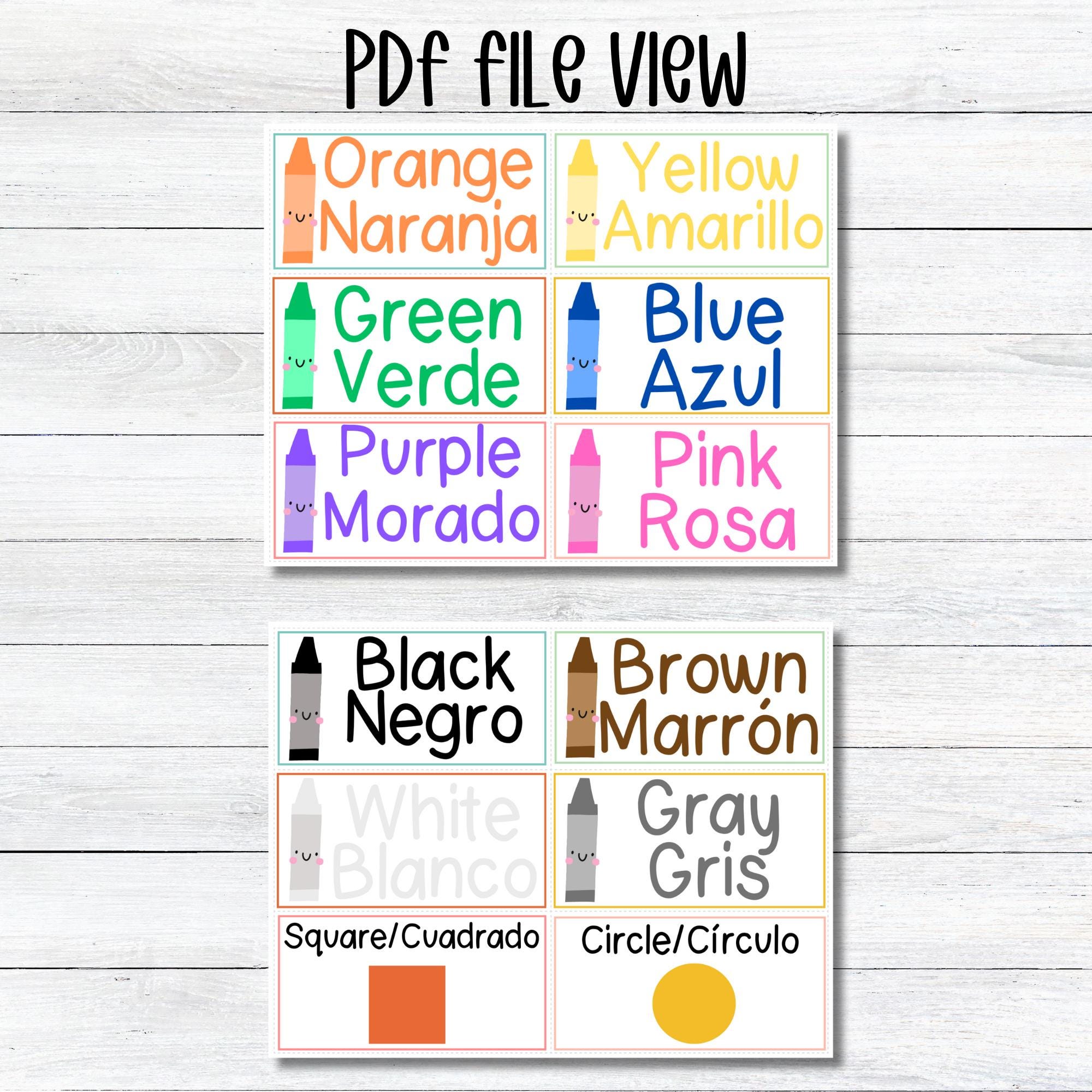 Bilingual Preschool Weekly Focus Wall Printable Circle Time English and ...