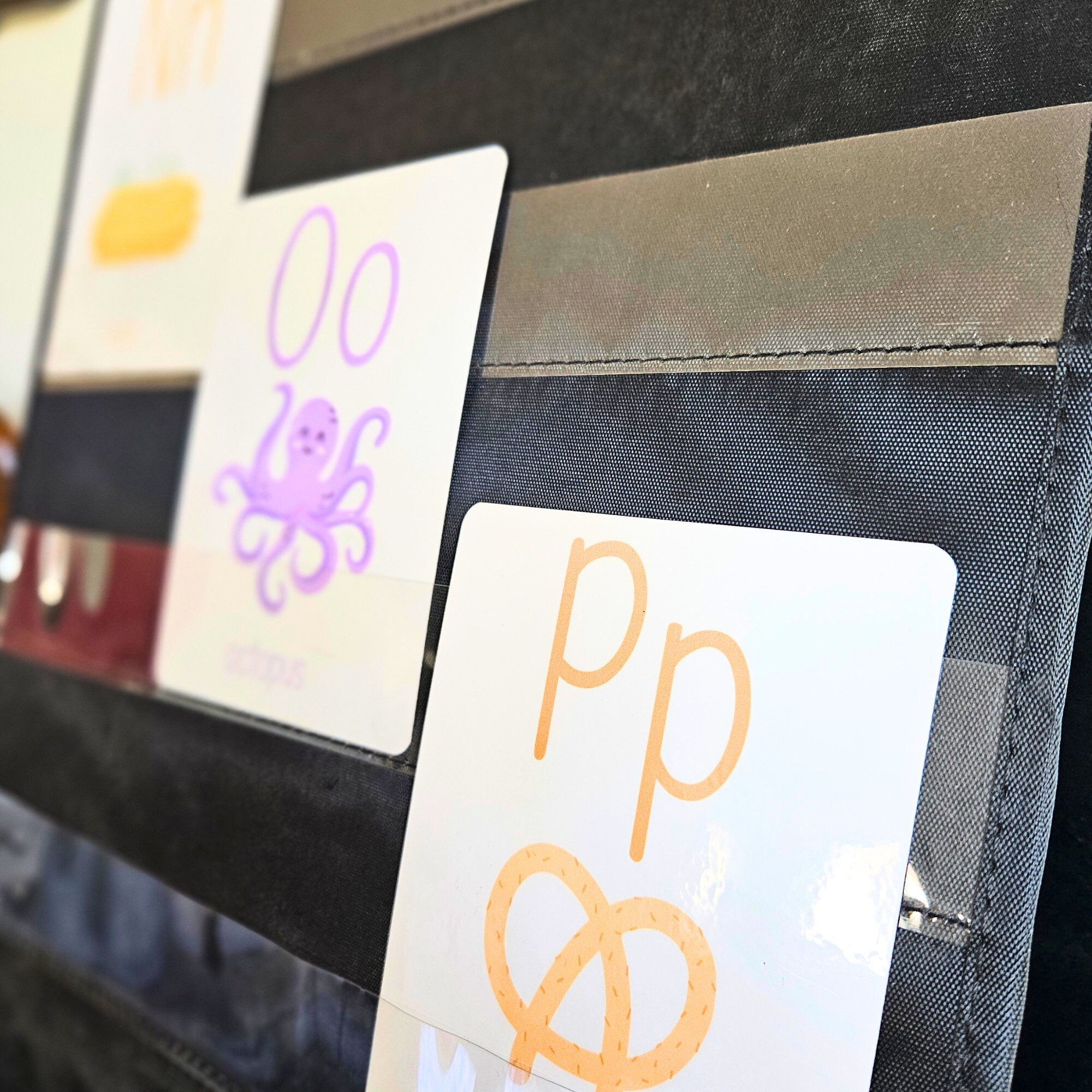 Large Alphabet Flashcards Preschool Alphabet Laminated Flashcard ABC ...