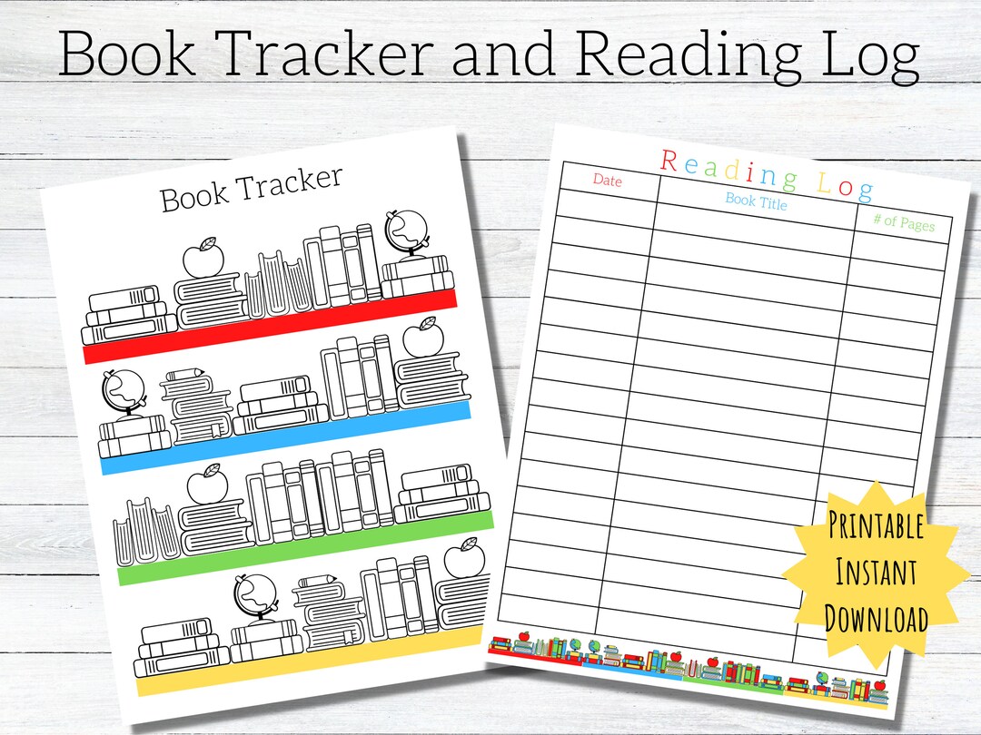 Reading Log Kids Printable Reading Log Homeschool Reading Kids Reading ...