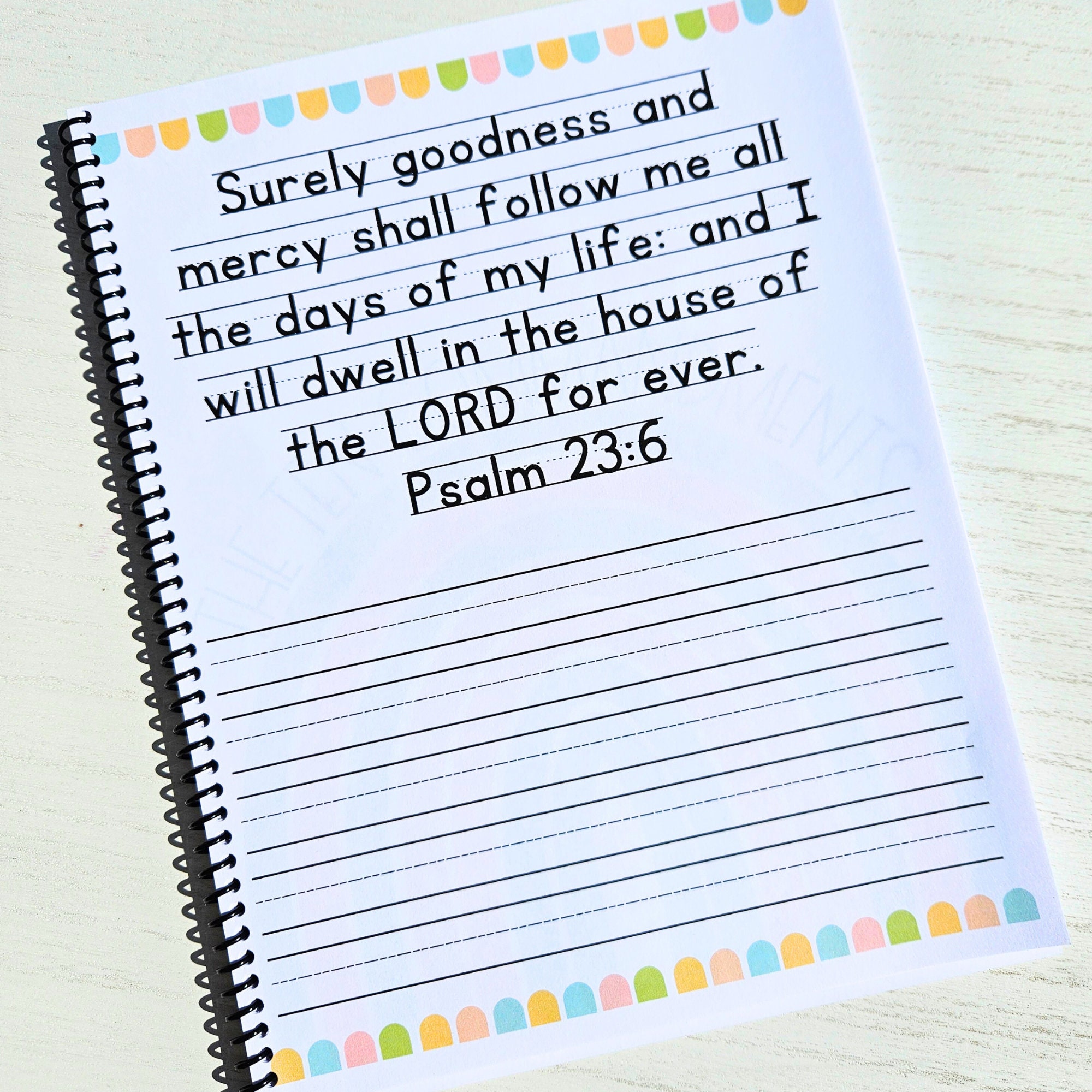 Kids KJV Bible Verse Copywork Workbook: Scripture Tracing Activity - Etsy