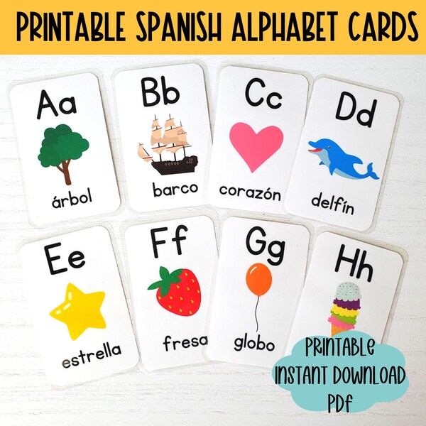 Spanish Alphabet' - Etsy
