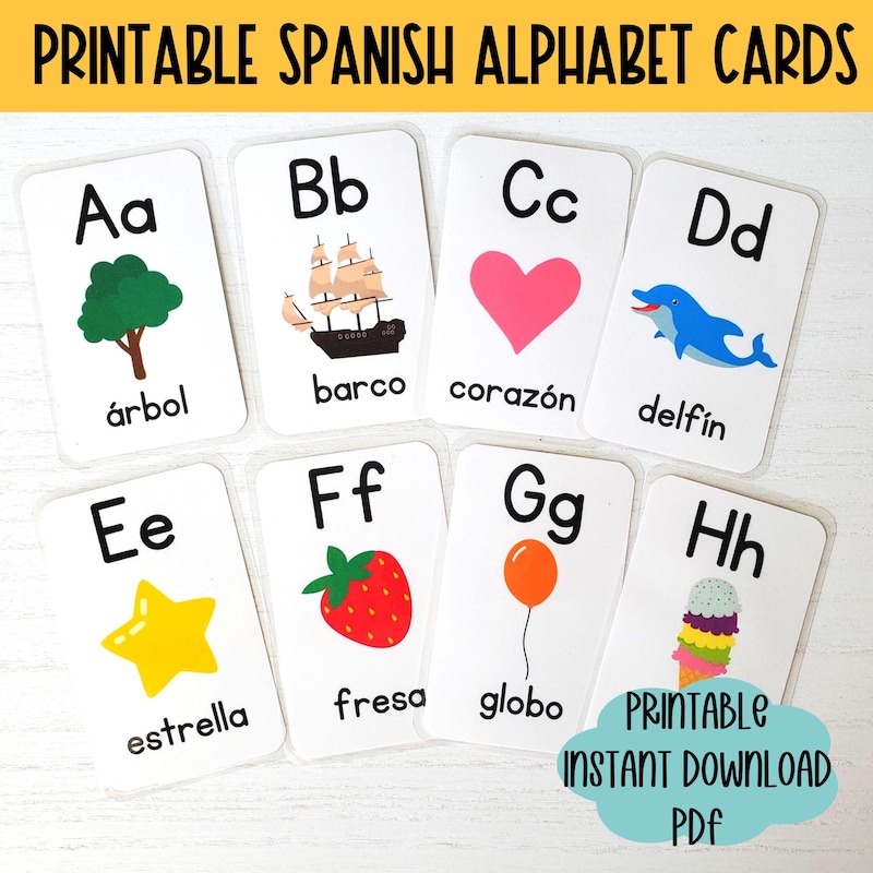 Spanish Alphabet' - Etsy