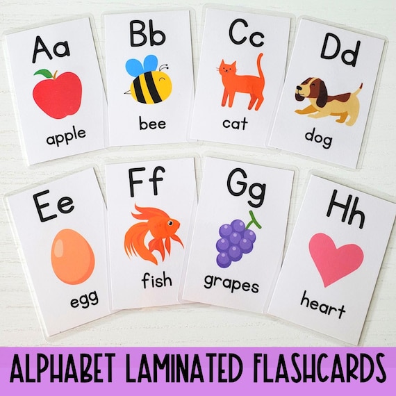 Tarjetas De Letras Preescolares Tarjetas Flash Del Alfabeto, Juguetes