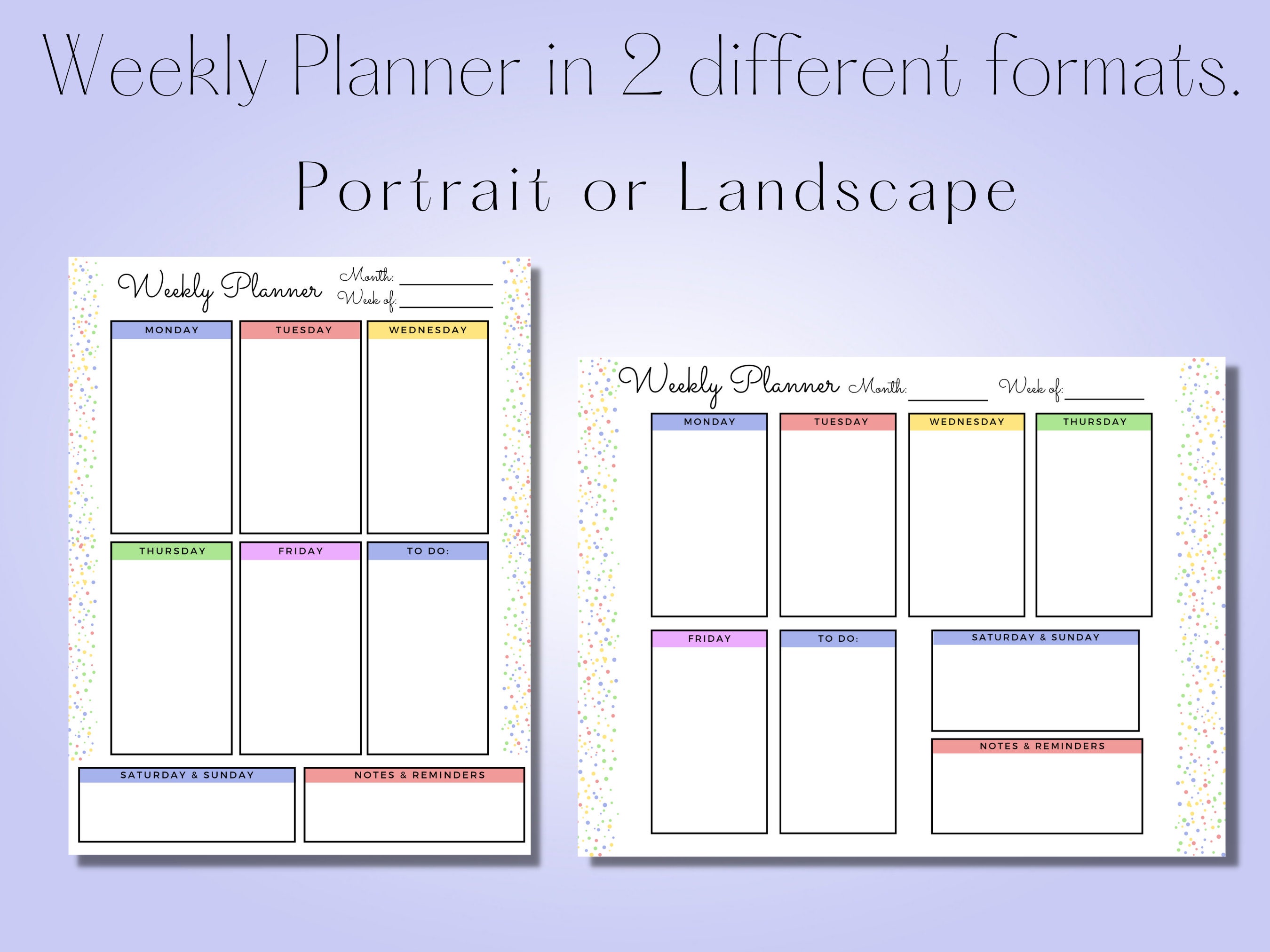 Printable Weekly Lesson Planner Homeschool Weekly Planner - Etsy