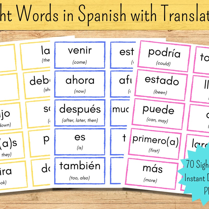 Printable Sight Word Posters - Etsy