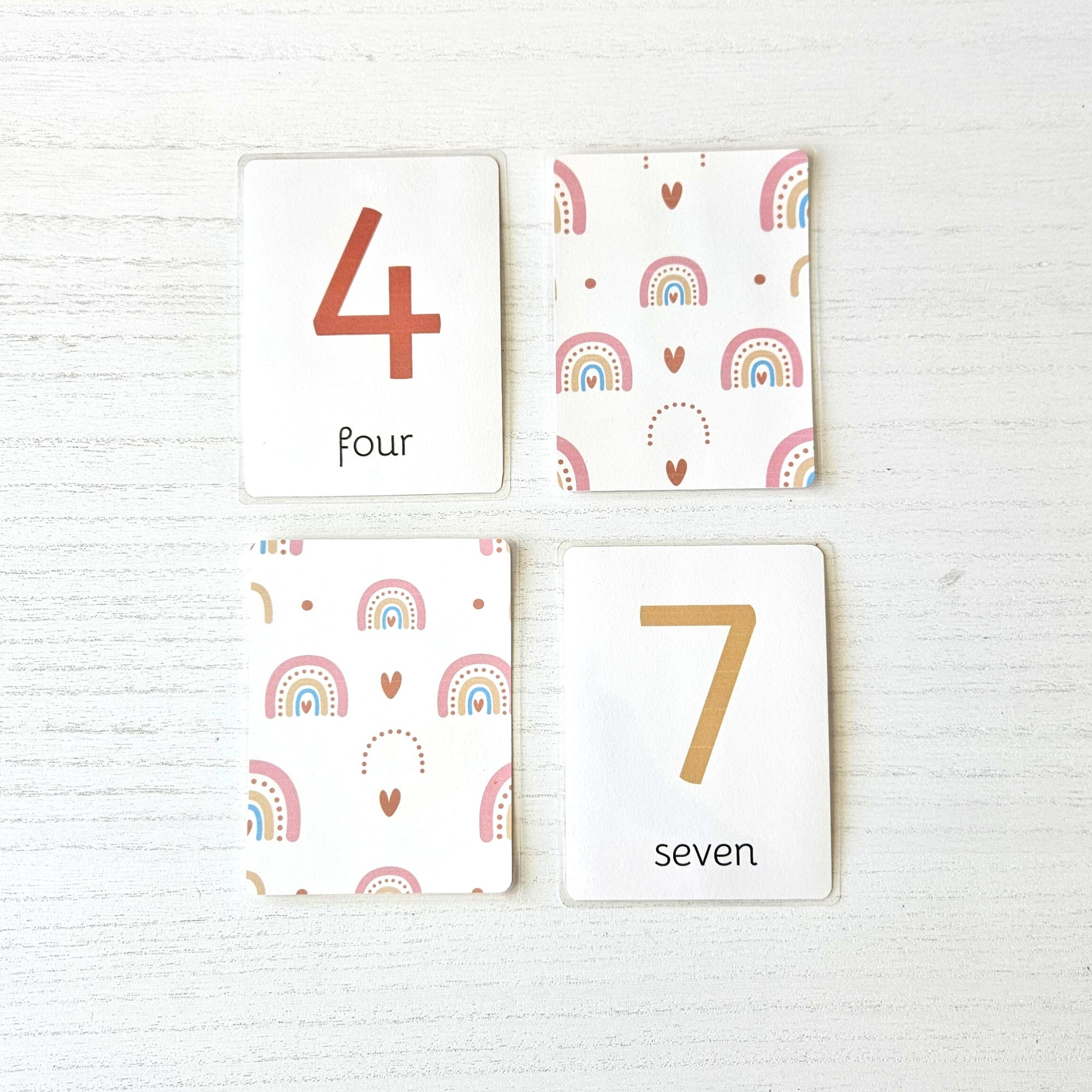 Large Preschool Flashcards Numbers Shapes Laminated Flashcards ...