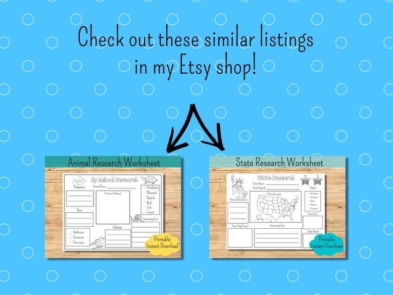 Science Worksheet Kids Research Report Ecosystem Report Homeschool ...