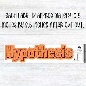 Science Fair Labels Printable Science Project Label School Project ...