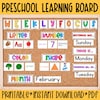 Circle Time Board | Pastel Weekly Focus Board for Preschool & Daycare ...