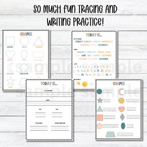 Printable Morning Menu Preschool Homeschool Kindergarten Morning ...