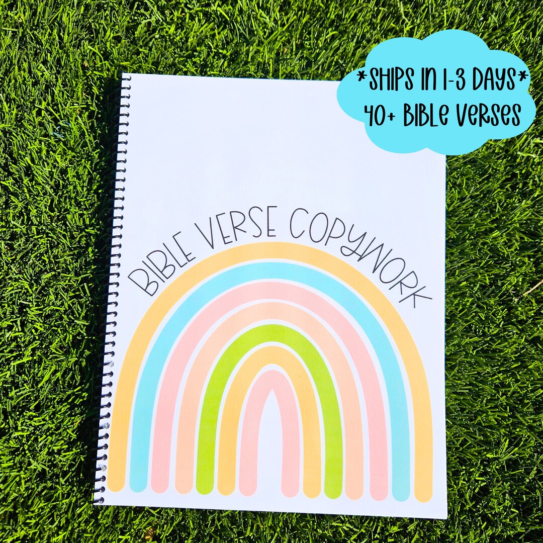 Kids KJV Bible Verse Copywork Workbook: Scripture Tracing Activity - Etsy