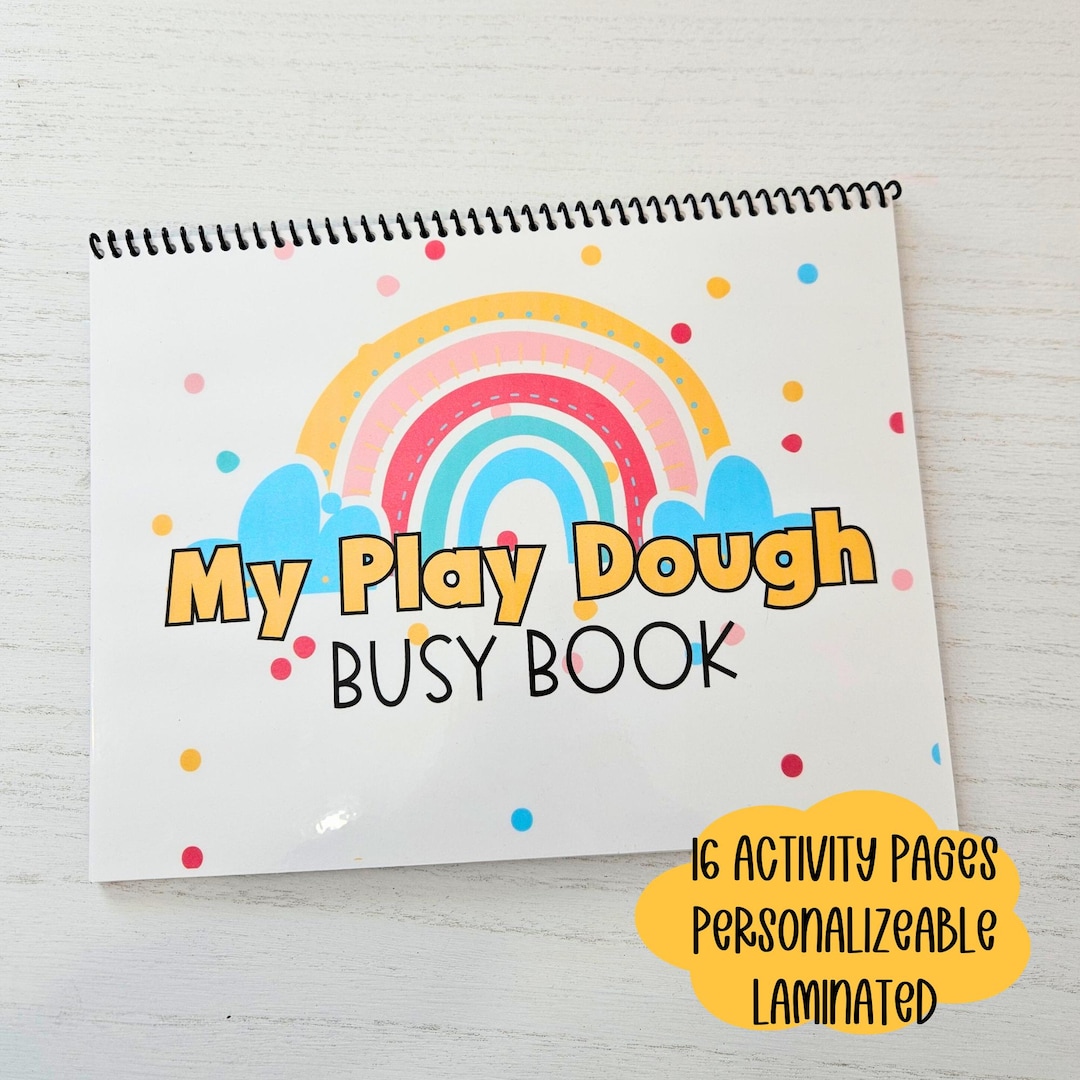 Toddler Busy Book Play Dough Preschool Morning Time Activity Homeschool ...