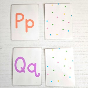 Alphabet Large Flashcards ABC Letter Cards Pocket Chart Laminated ...
