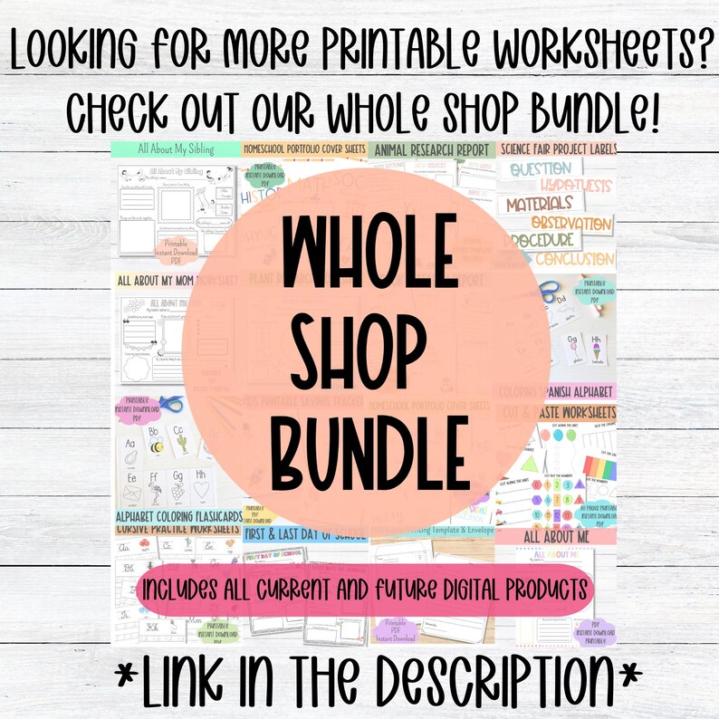 Printable Kids' Book Tracker, Homeschool Reading Log (PDF) - Etsy