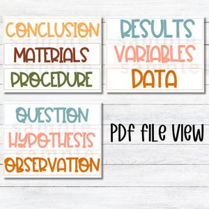 Printable Science Fair Project Labels Science Experiment Labels Science ...