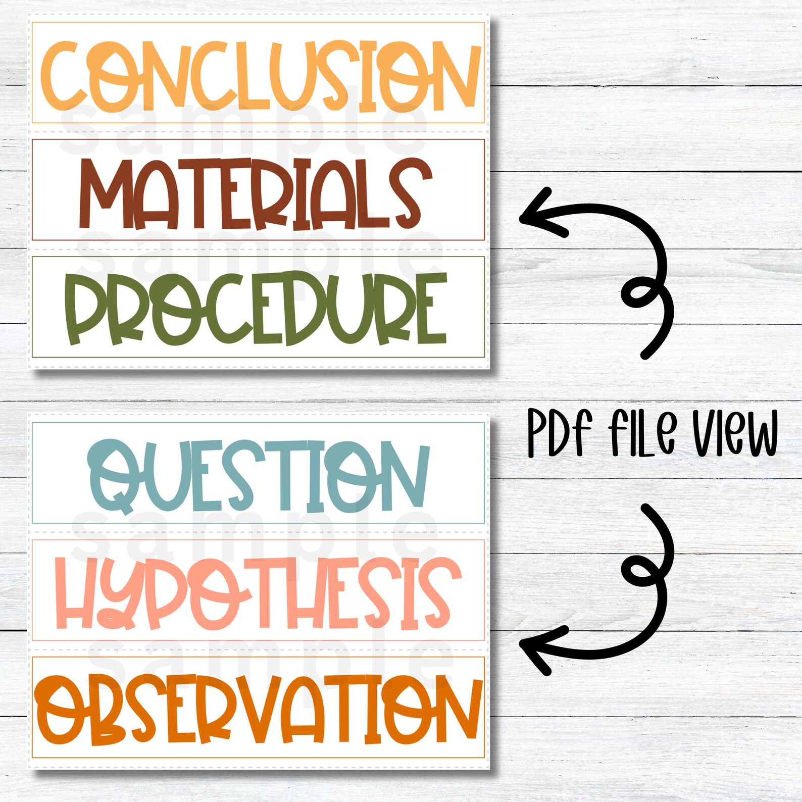 Printable Science Fair Project Labels Science Experiment Labels Science ...