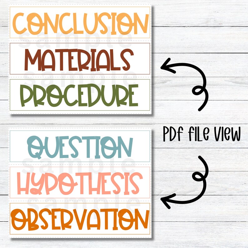 Printable Science Fair Project Labels Science Experiment Labels Science ...