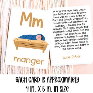 Bible Story Cards Sunday School Activity Devotional Printable Bible ...