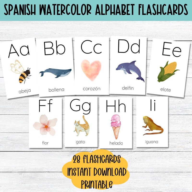 Spanish Alphabet - Etsy