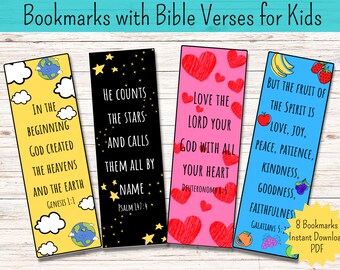 Bible Bookmarks Printable Christian Bookmark Christian Education ...