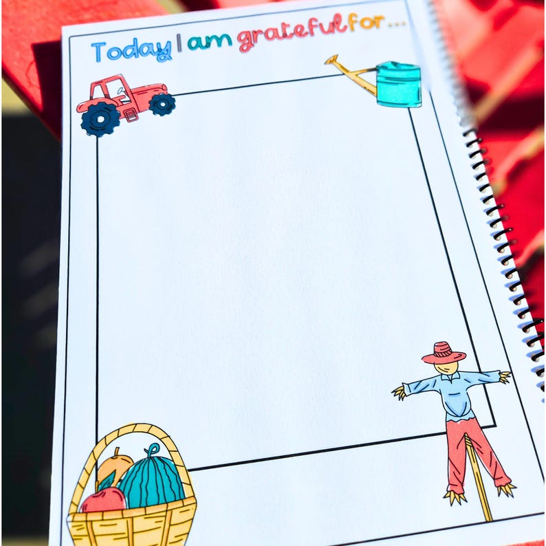 Morning Activity Workbook Dry-erase Morning Menu Kids Farm Theme ...