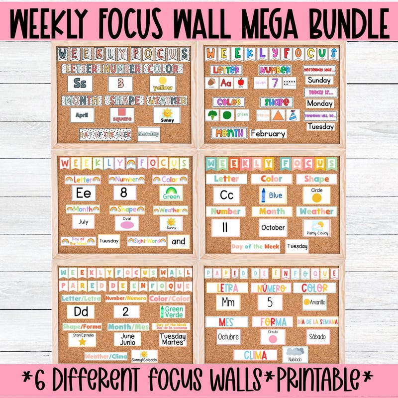 Focus Board Letters - Etsy