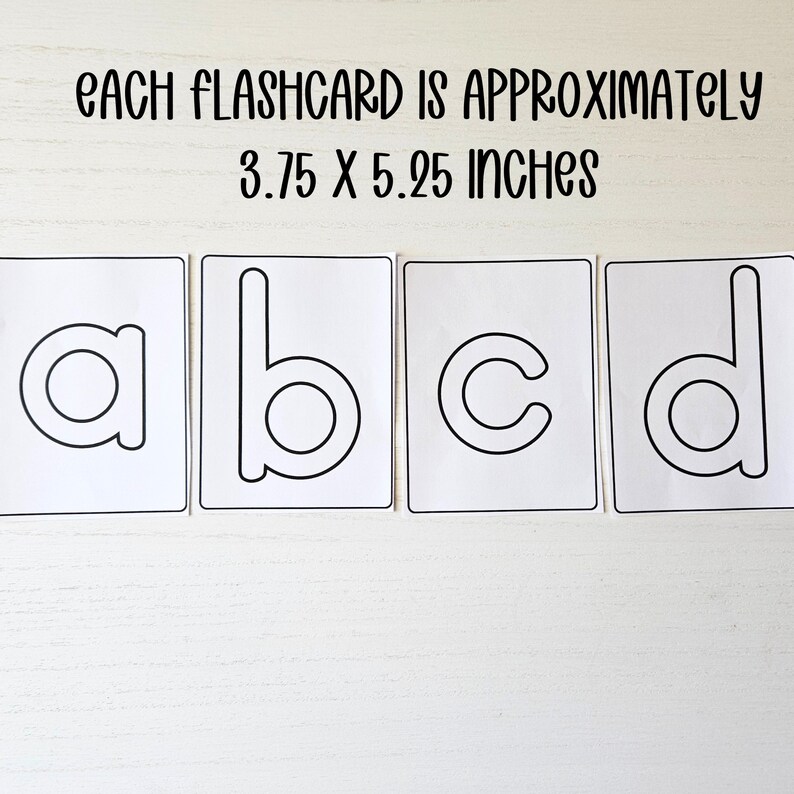Coloring Alphabet Flashcards: Upper and Lower Case Letters (PDF ...