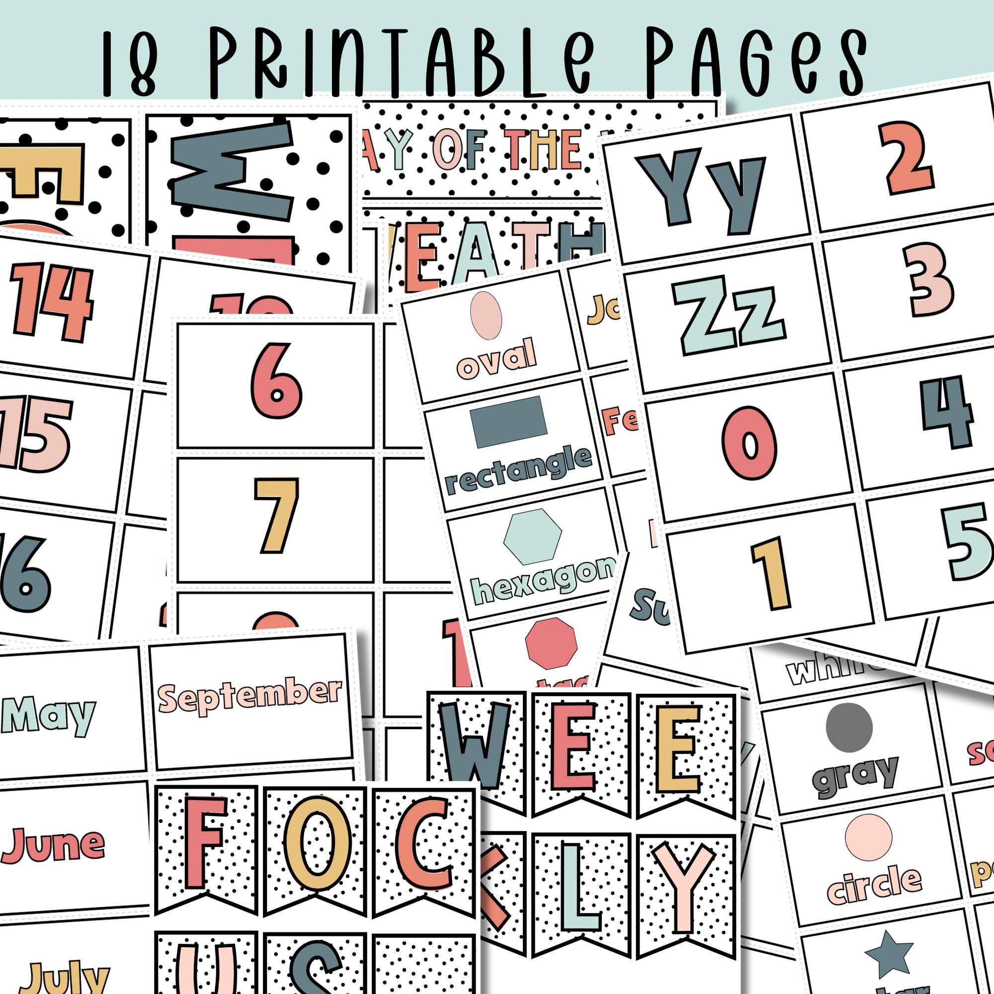 Focus Wall Preschool Circle Time Board Classroom Learning Poster ...