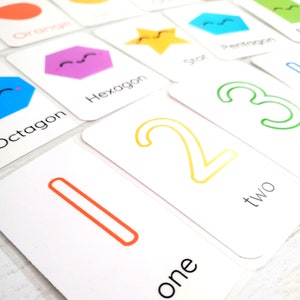 Laminated Preschool Learning Flashcards Spanish Preschool - Etsy