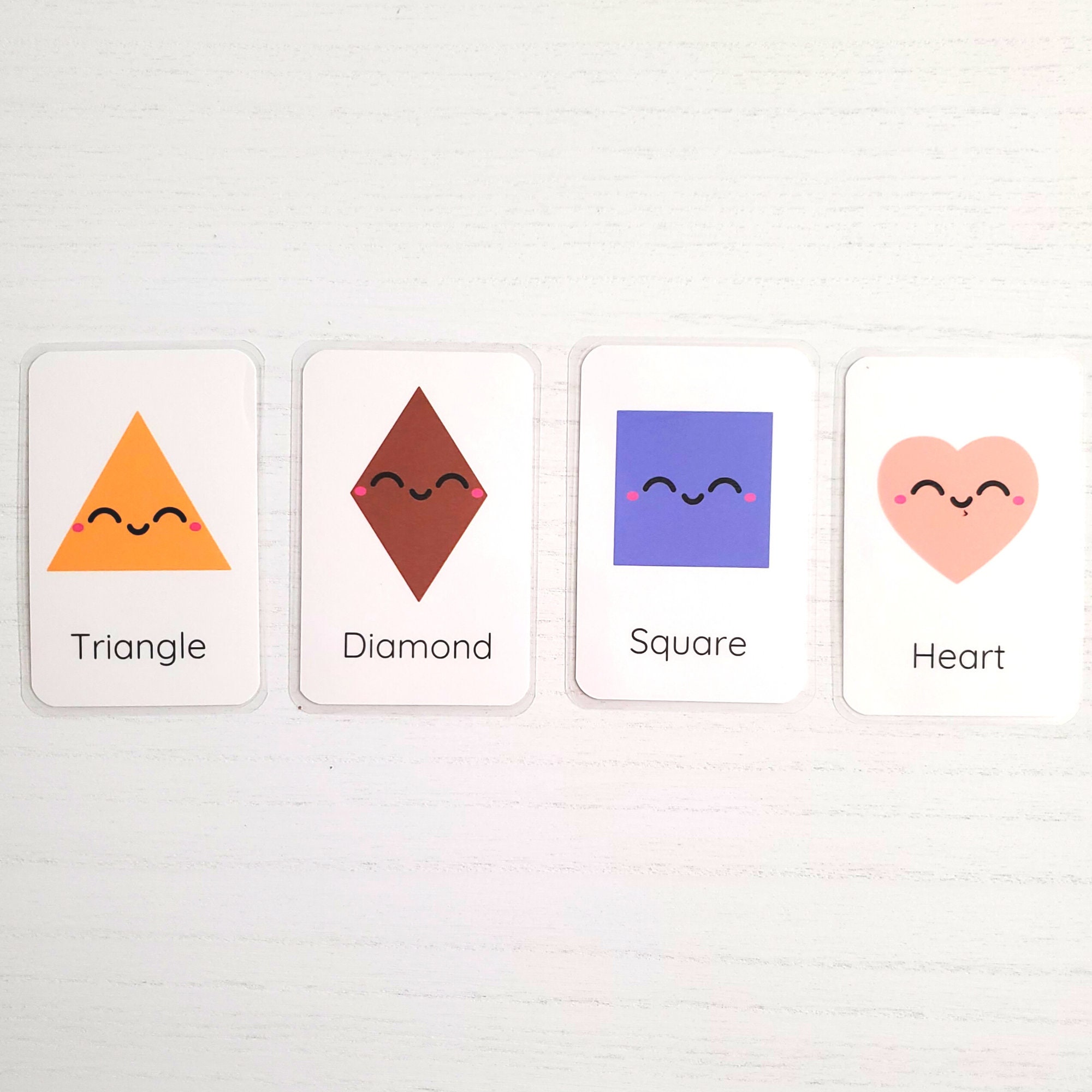 Preschool Flashcards Laminated Toddler Flashcards Shapes Colors Numbers ...