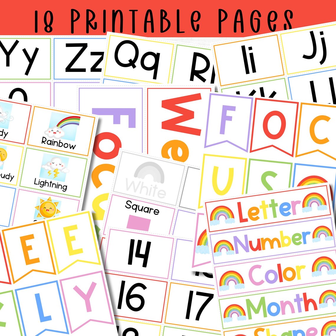 Preschool Weekly Focus Wall: Learning Board, Homeschool Kinder Prep ...