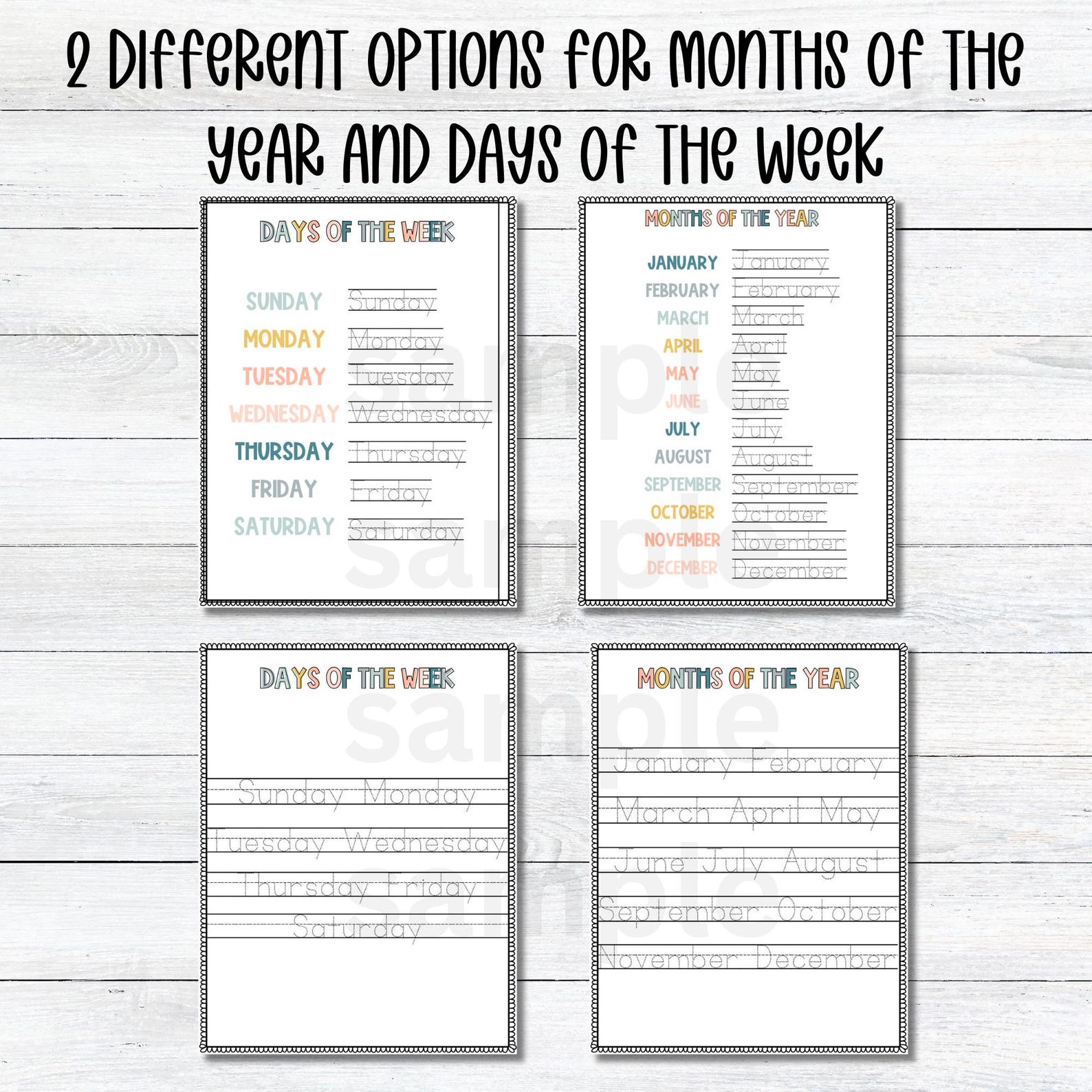 Printable Morning Menu Preschool Homeschool Kindergarten Morning ...