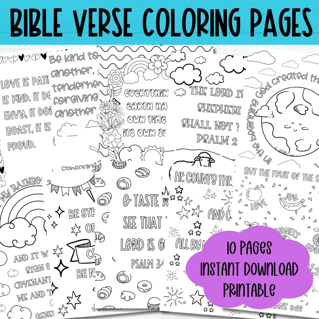 Sunday School Coloring Page Printable Bible Coloring Page Kid Bible ...