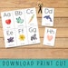 Flashcards Alphabet Watercolor Letter Alphabet Cards Homeschool ...