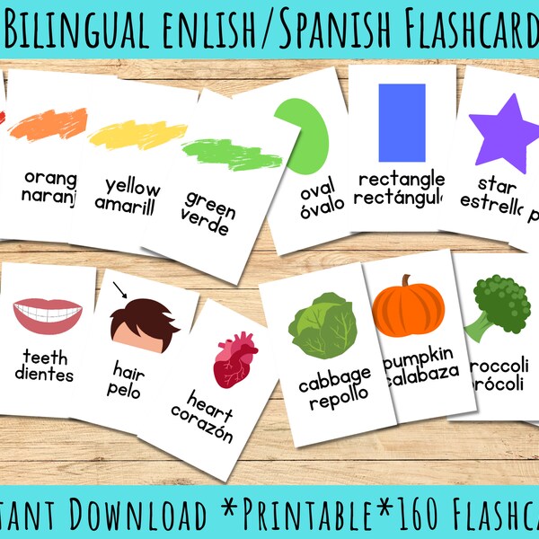 English Spanish - Etsy