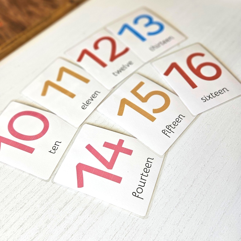 Large Preschool Flashcards Numbers Shapes Laminated Flashcards ...